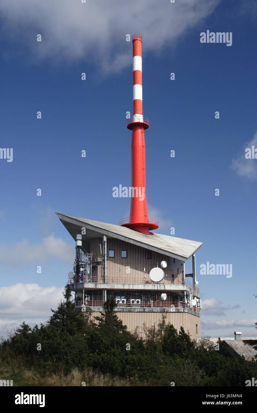 tower communication antenna transmitter broadcast broadcasting sign ...