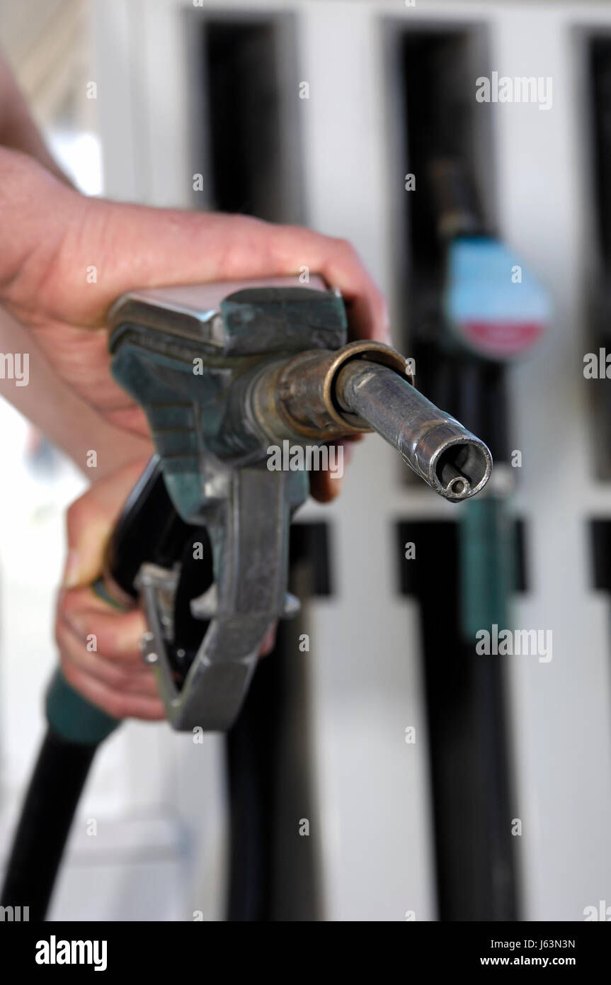 detail view of a fuel nozzle Stock Photo - Alamy