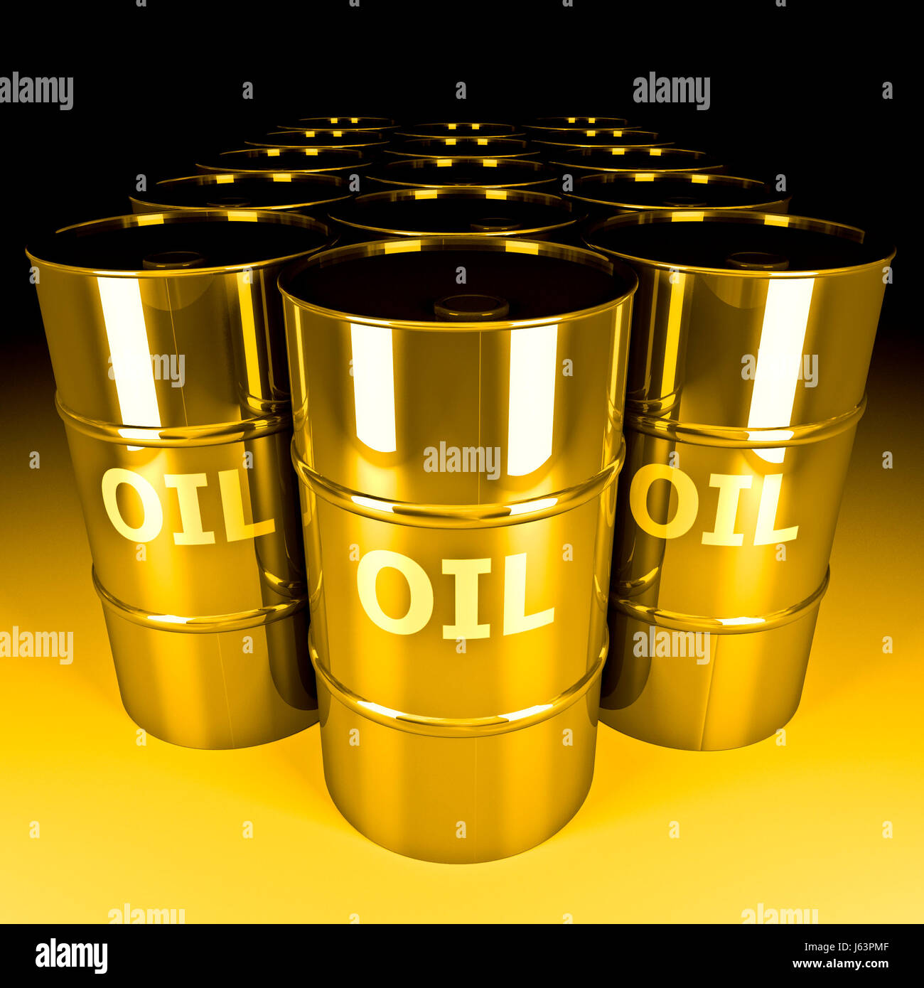 gold oil barrel Stock Photo - Alamy