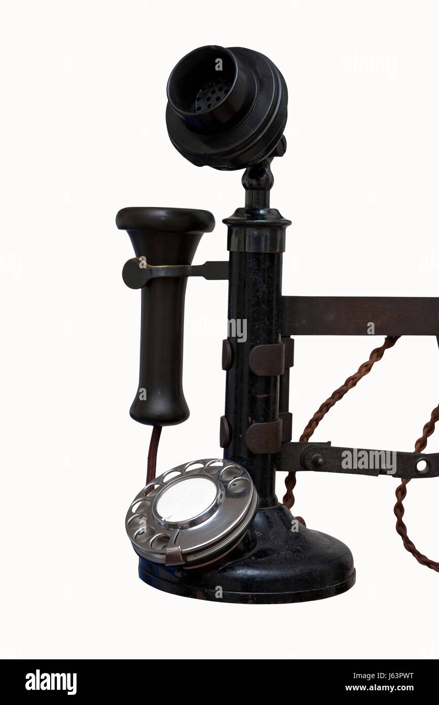 telephone phone call isolated antique communication dial bell old ...