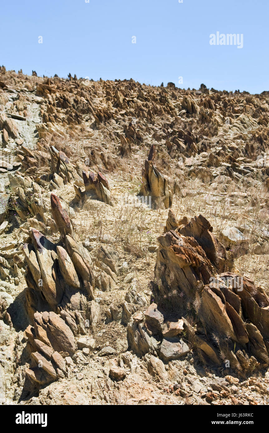 ground soil earth humus rock drought dry dried up barren terrain slope ...