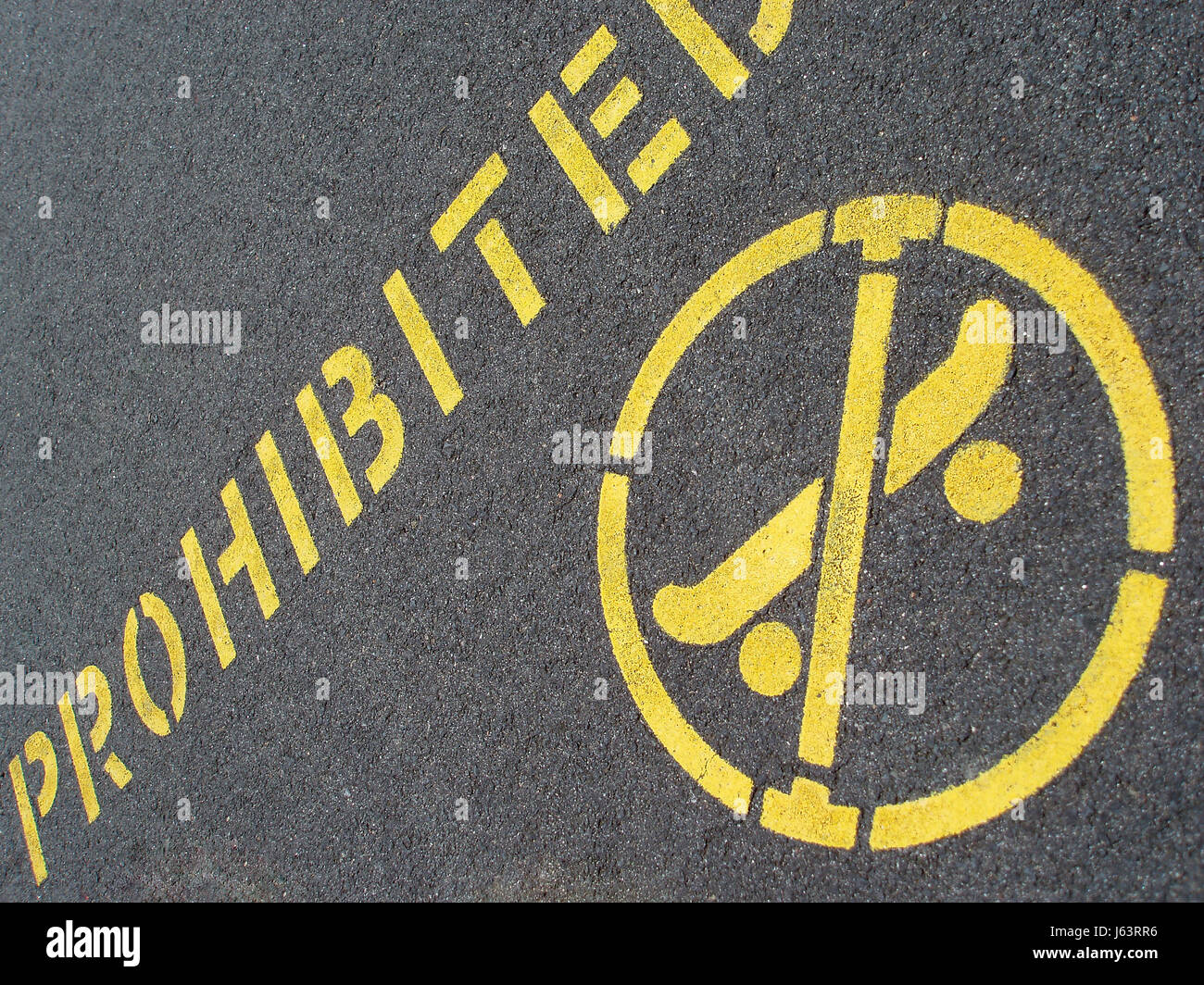 pavement no sign not skate order ride no paint stop painted stops ...