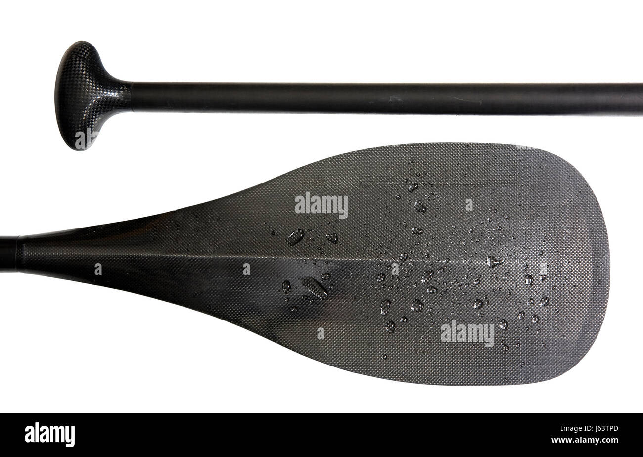 racing paddle lightweight canoe blade carbon fiber isolated black ...