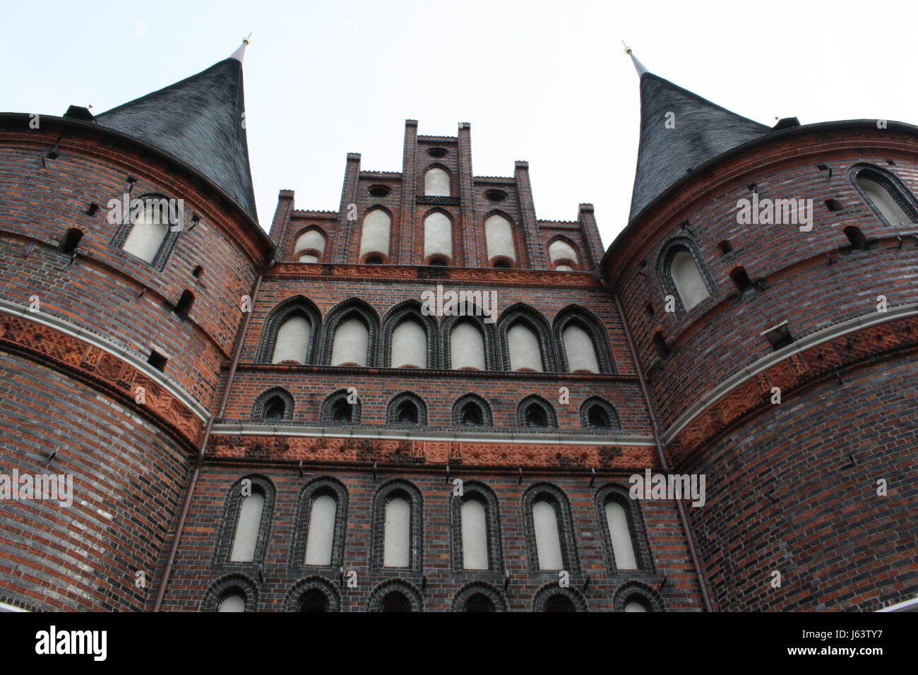 house building houses city town Hanseatic city hanse luebeck house ...