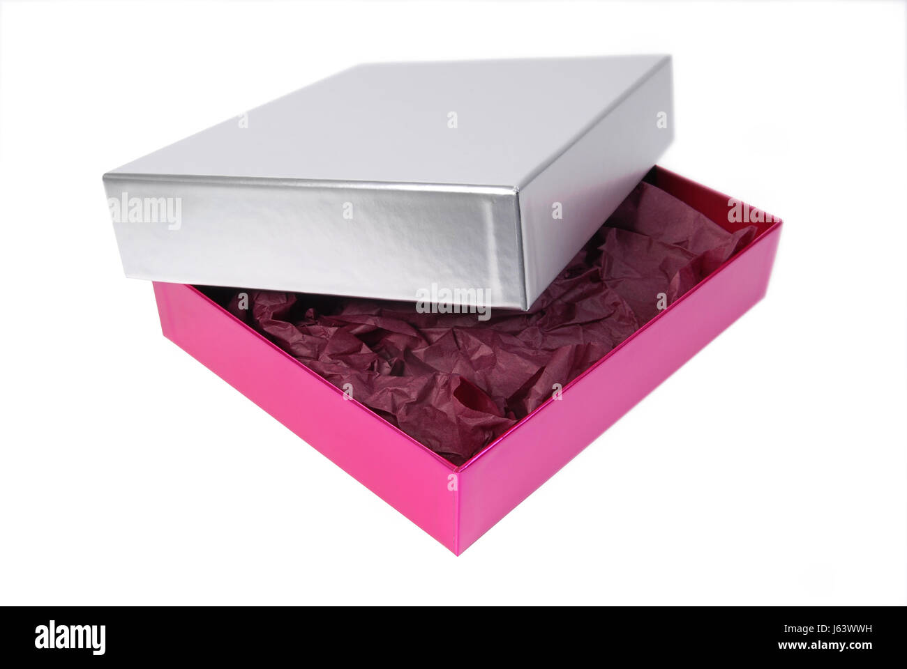 gift box present cardboard carton packing packaging dispatch silver ...