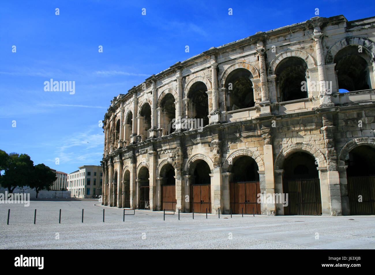 the roman city of nimes Stock Photo - Alamy