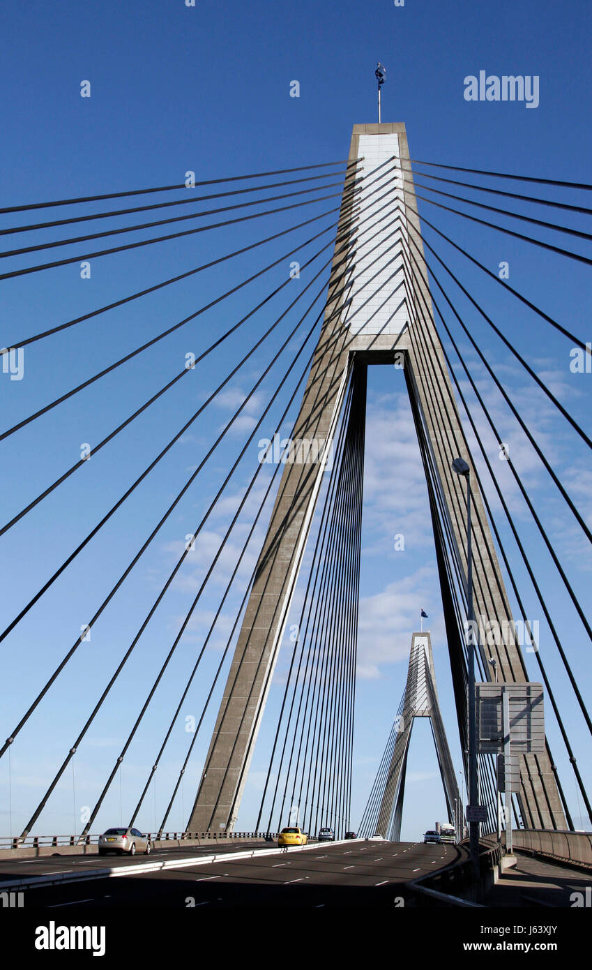 Anzac bridge pylon hi-res stock photography and images - Alamy