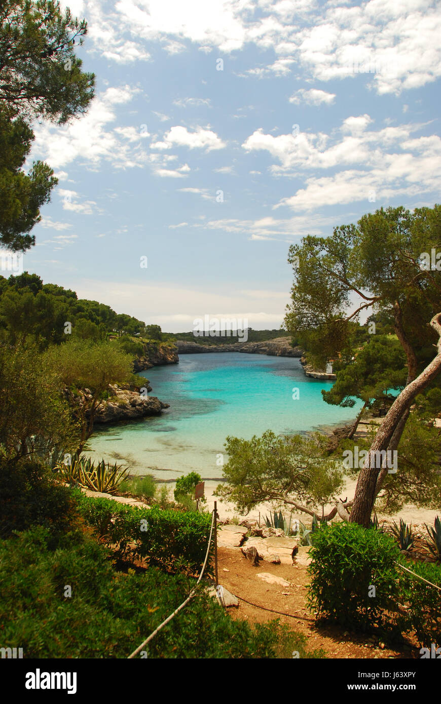 mallorca blue heaven paradise beach seaside the beach seashore mallorca summer Stock Photo - Alamy