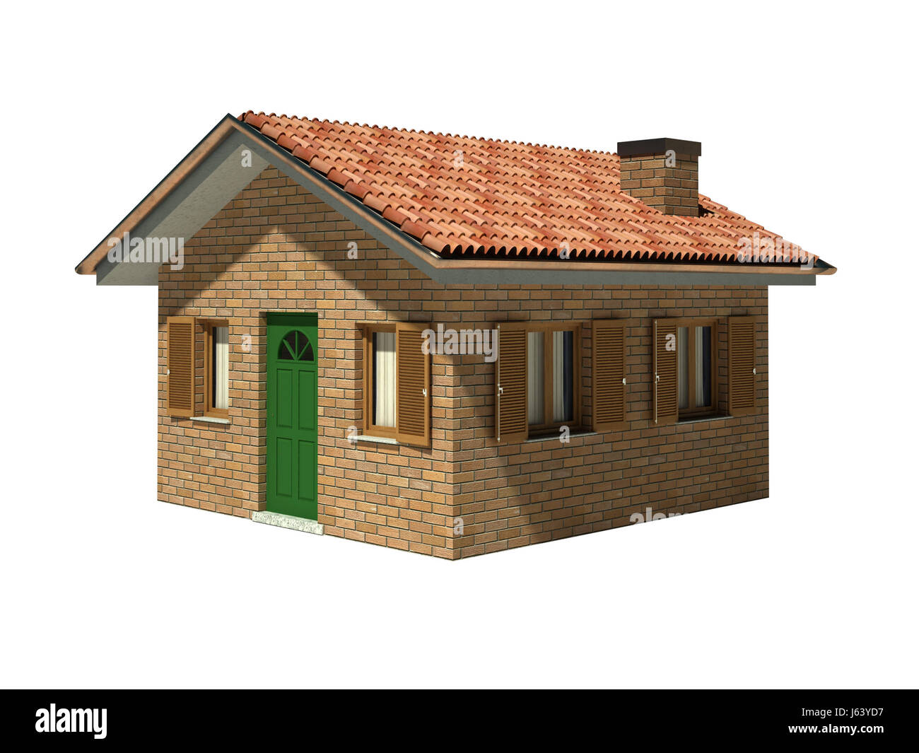 house building illustration brick style of construction architecture ...