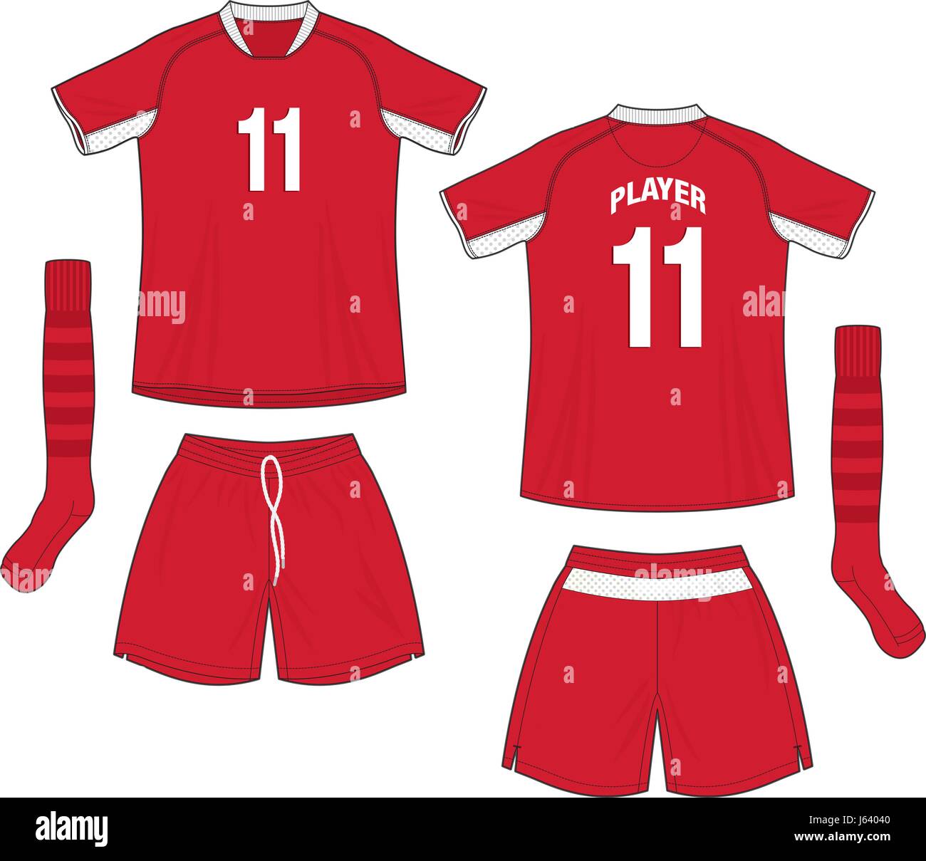 Men Football Kit Fashion Set Stock Vector Image & Art - Alamy