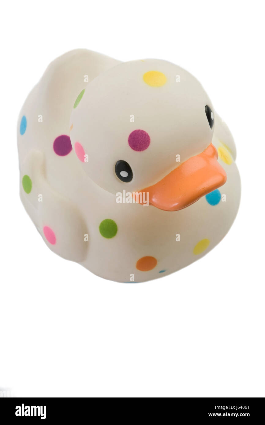 duck plastic synthetic material speckled close object macro close-up ...