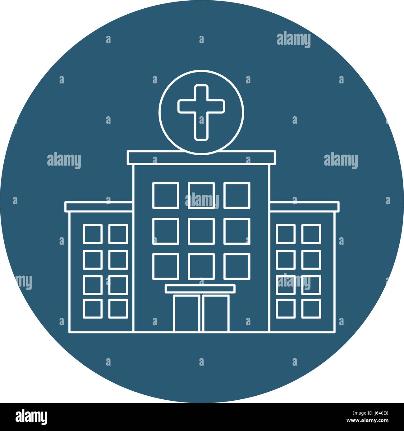 hospital building isolated icon Stock Vector Image & Art - Alamy
