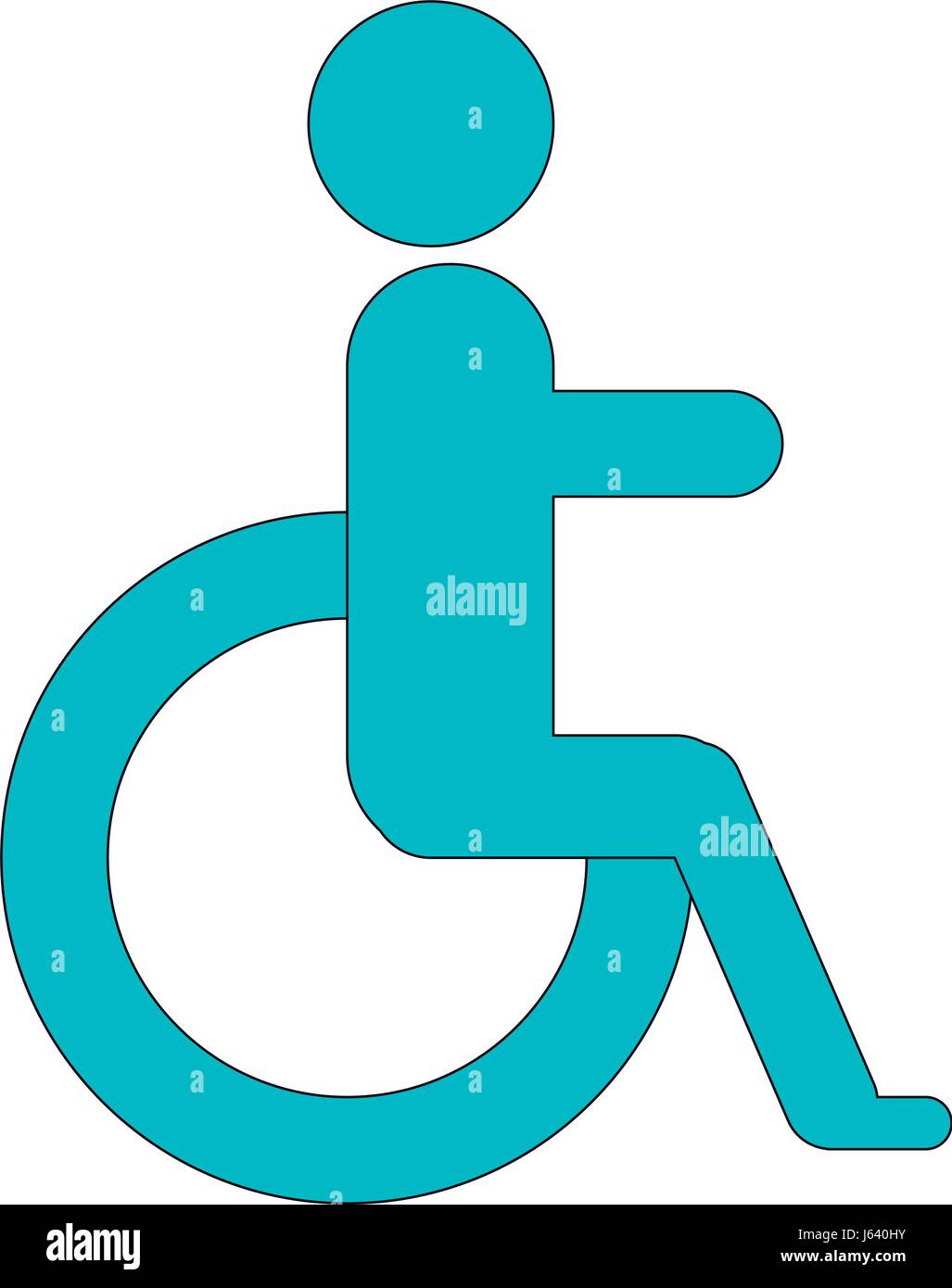 disable person sign icon Stock Vector Image & Art - Alamy