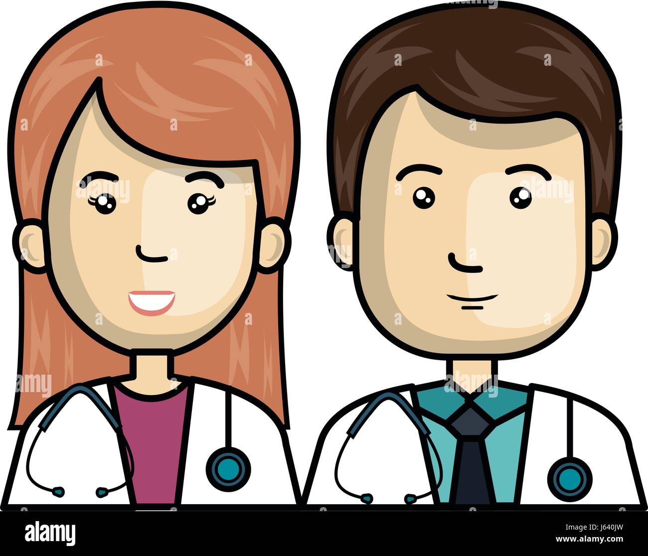 couple doctors avatars characters Stock Vector Image & Art - Alamy