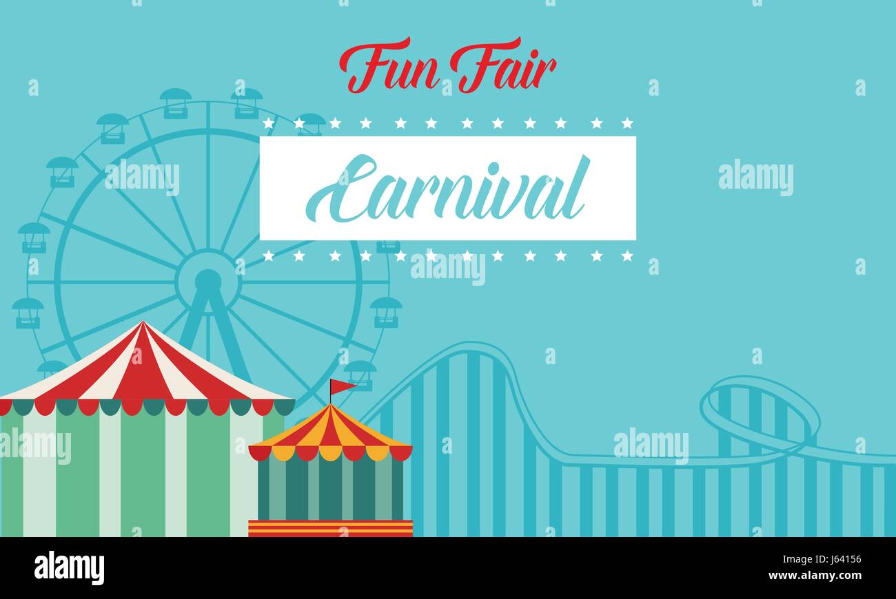 Collection background carnival funfair style Stock Vector Image & Art ...