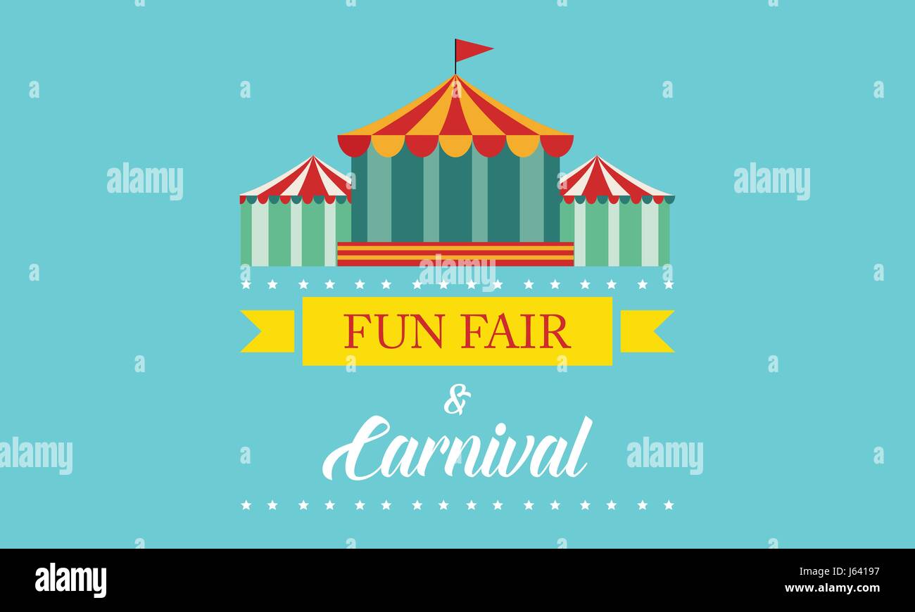 Carnival funfair and amusement park banner Stock Vector Image & Art - Alamy