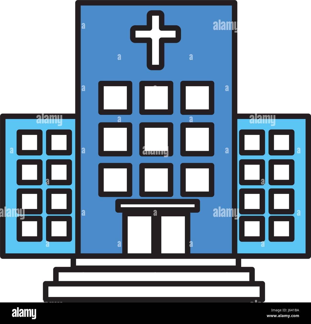hospital building isolated icon Stock Vector Image & Art - Alamy