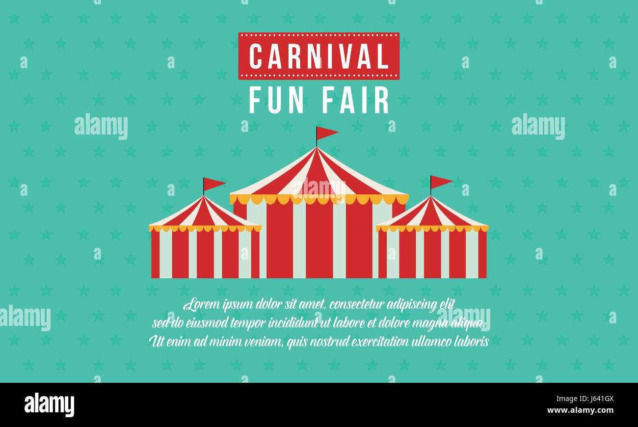 Banner carnival funfair design style Stock Vector Image & Art - Alamy