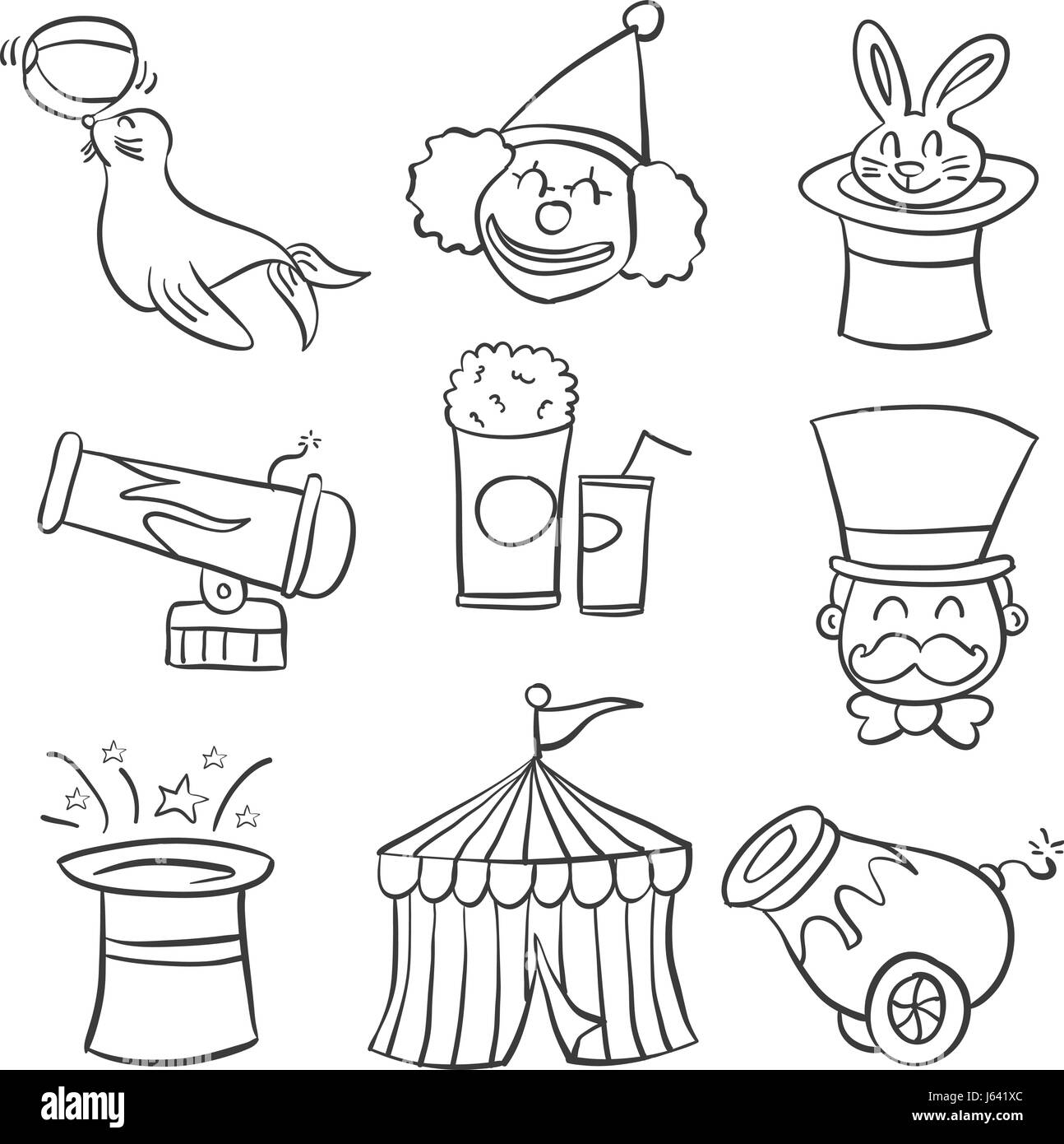 Circus Drawing Ideas