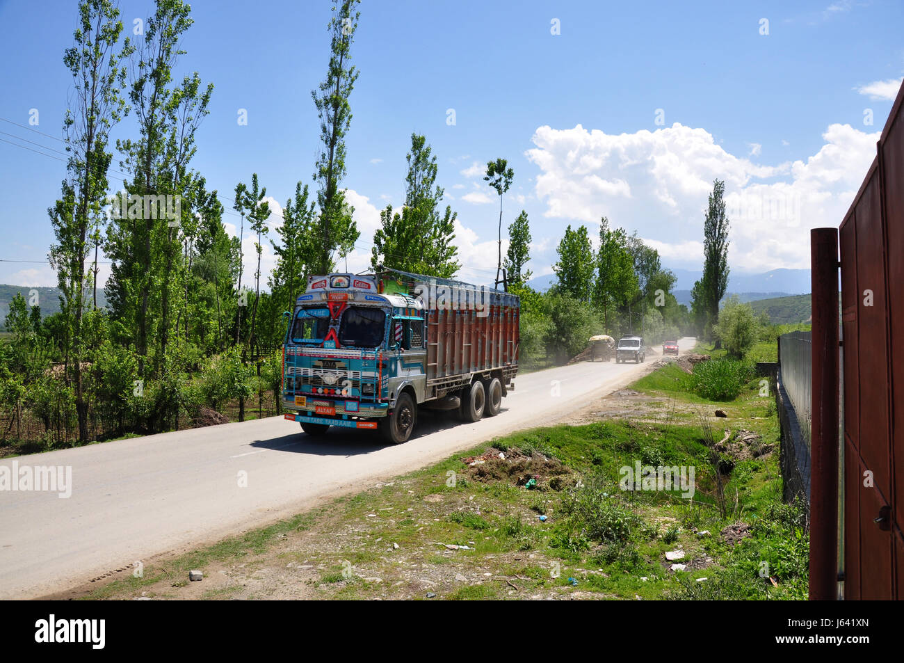 Kashmir Village, Truck Carrying goods local items. (Photo Copyright ...