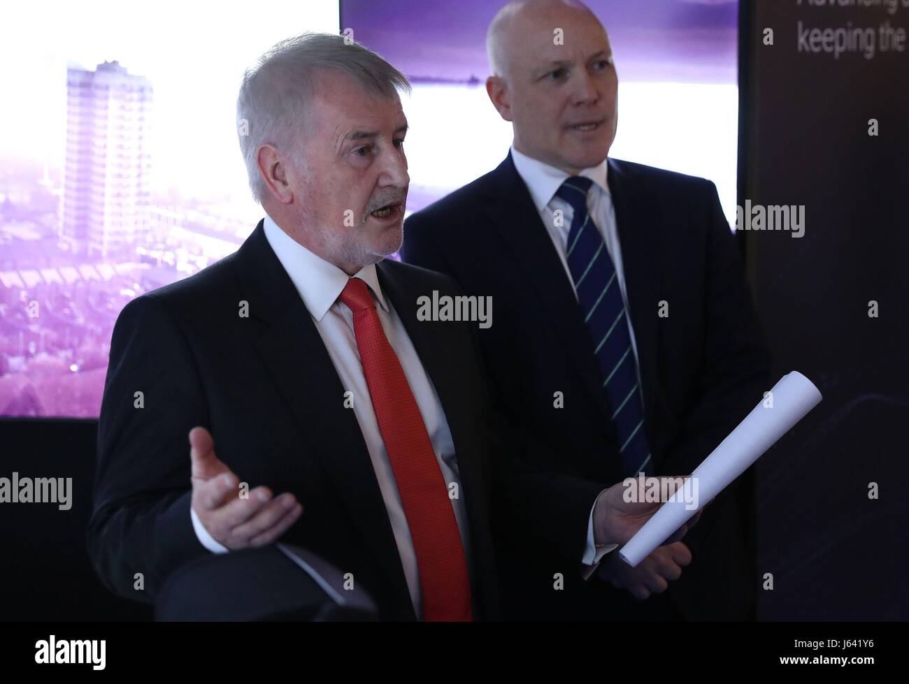 London City Airport's chief executive Declan Collier (left) and Mike ...