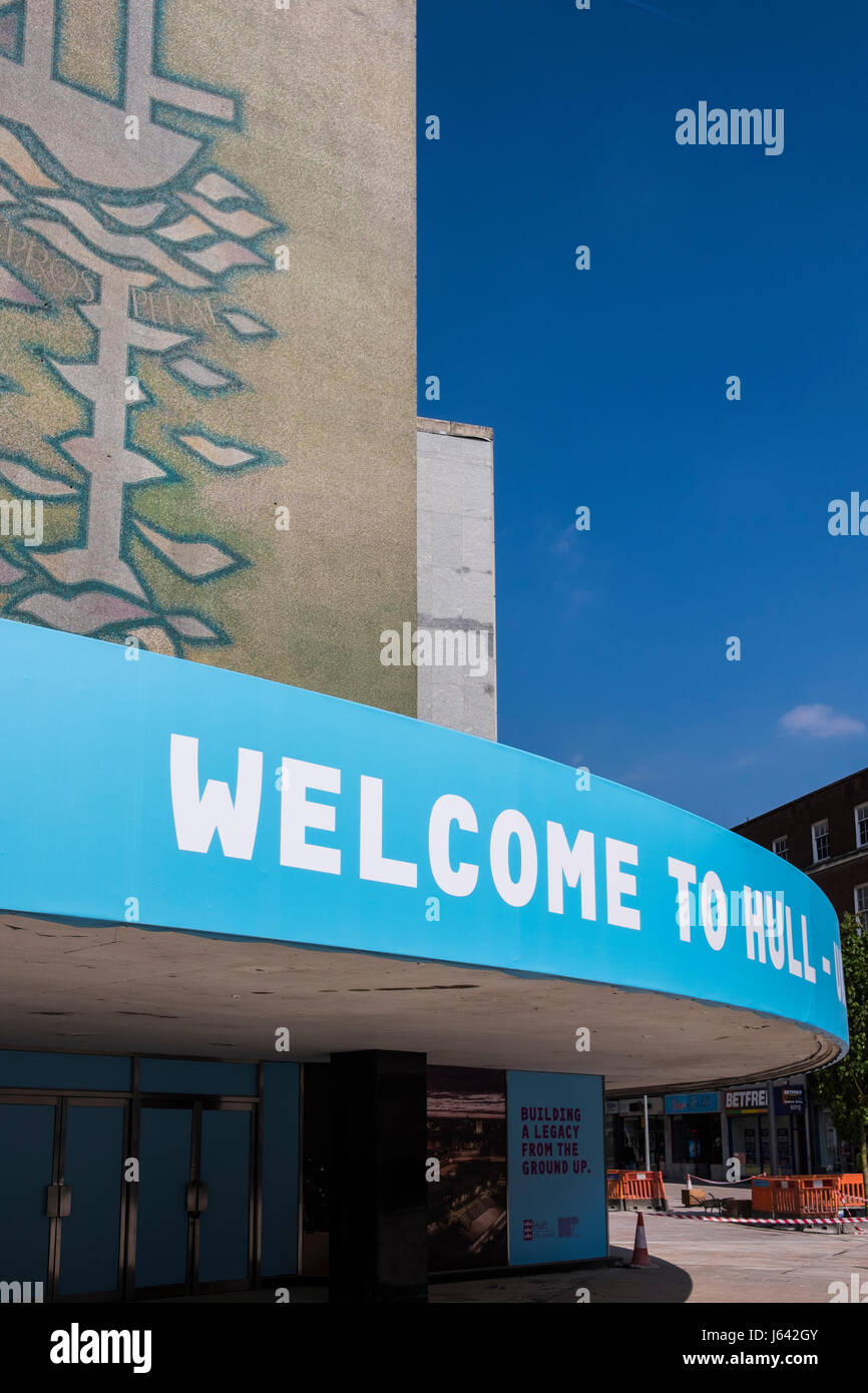 Sign welcome hull city culture hi-res stock photography and images - Alamy