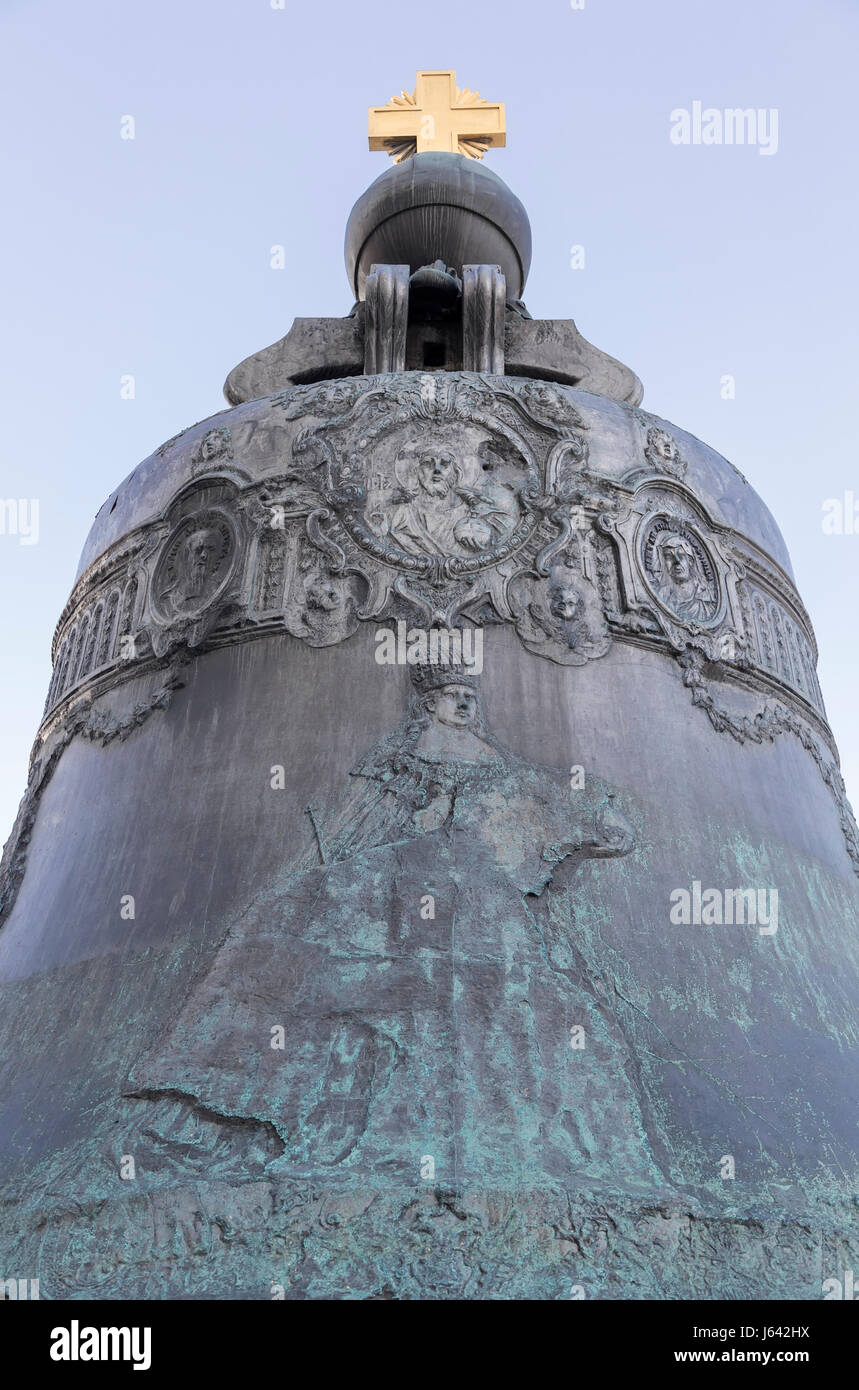 Detail of the king bells in the Kremlin. Moscow. Russia Stock Photo - Alamy
