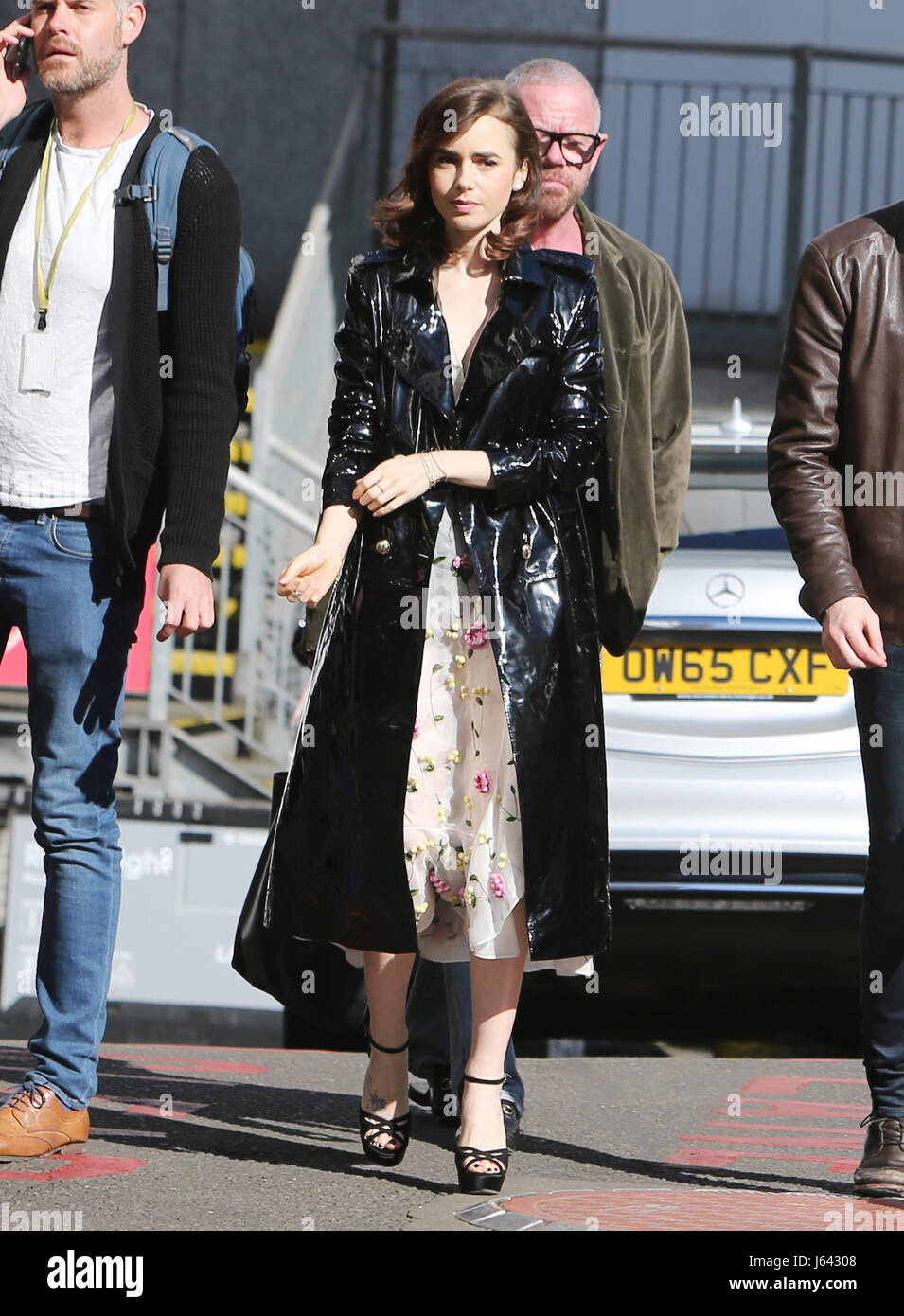 Lily Collins outside ITV Studios today Featuring: Lily Collins Where ...
