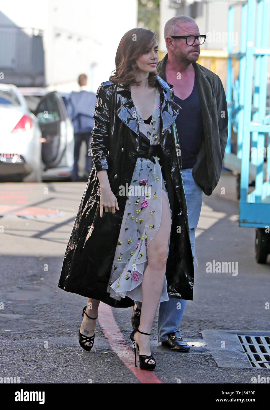 Lily Collins outside ITV Studios today Featuring: Lily Collins Where ...