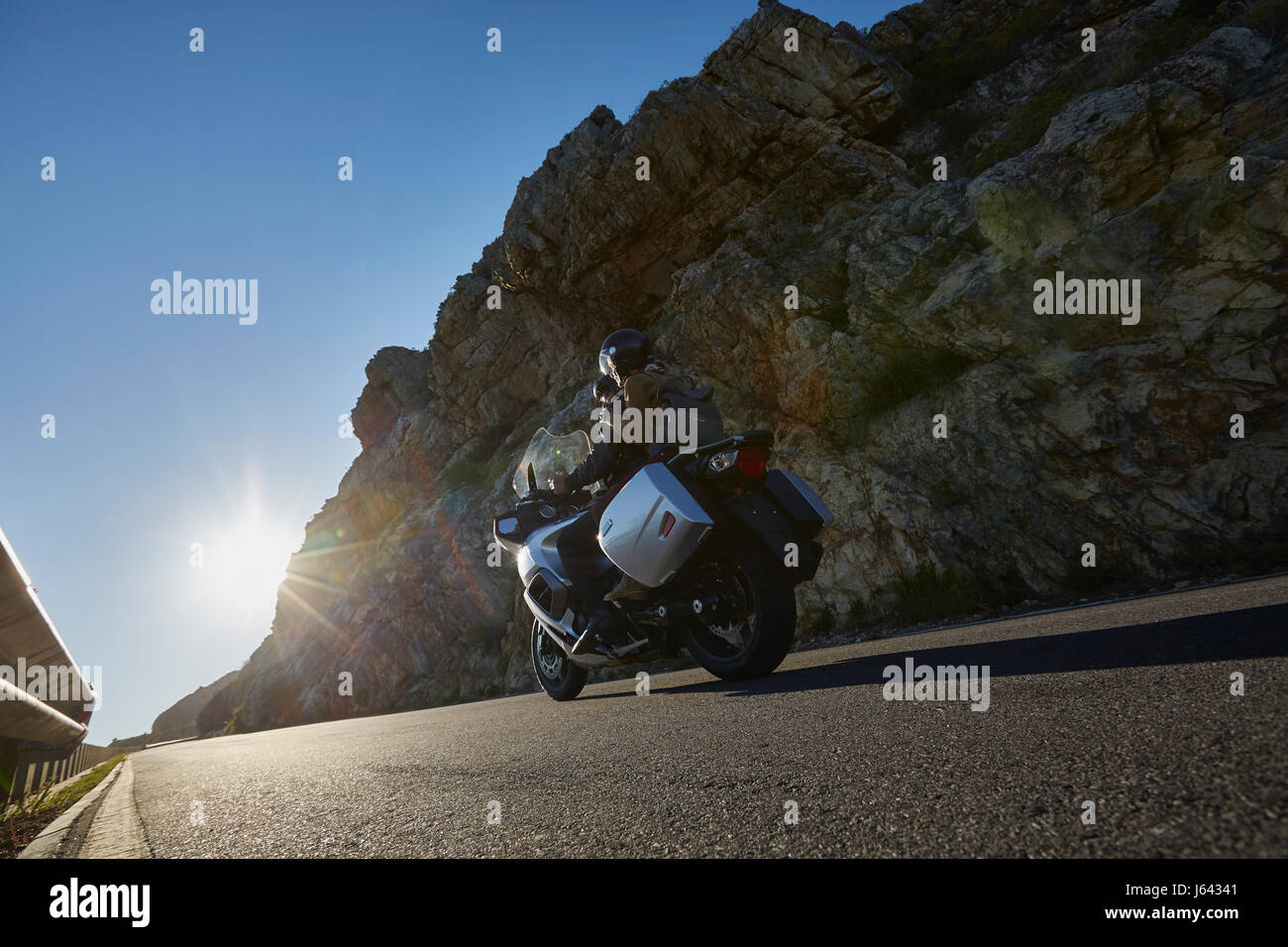 Husband wife riding on motorcycle hi-res stock photography and images ...