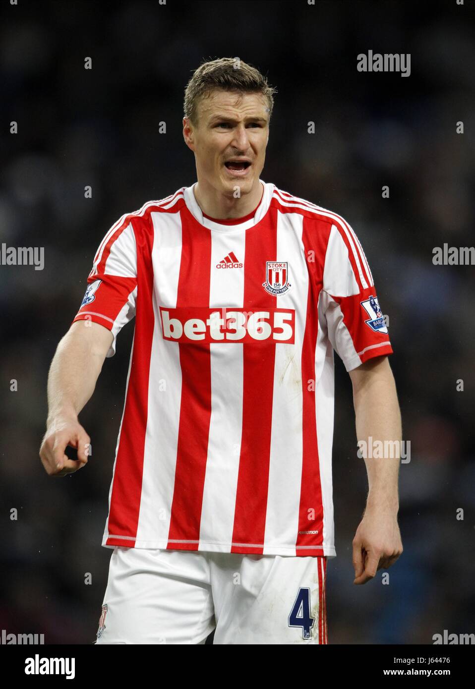 ROBERT HUTH STOKE CITY FC ETIHAD STADIUM MANCHESTER ENGLAND 01 January ...