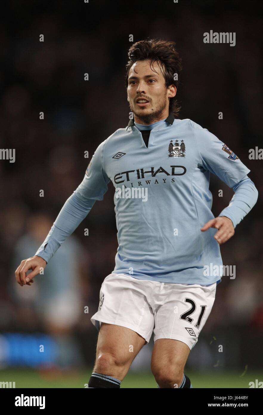 DAVID SILVA MANCHESTER CITY FC ETIHAD STADIUM MANCHESTER ENGLAND 01 ...