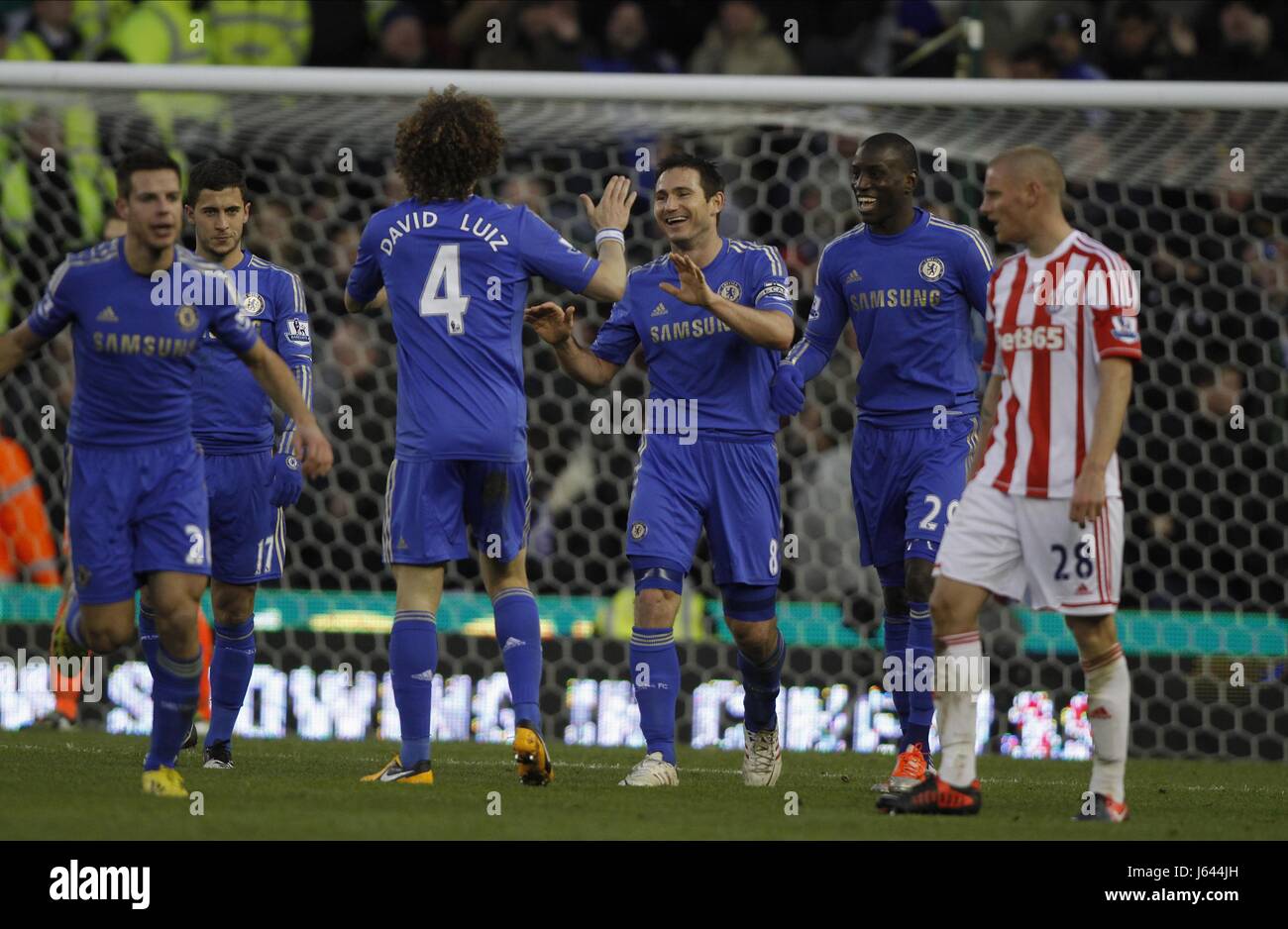 FRANK LAMPARD & DAVID LUIZ CEL STOKE CITY V CHELSEA THE BRITANNIA ...