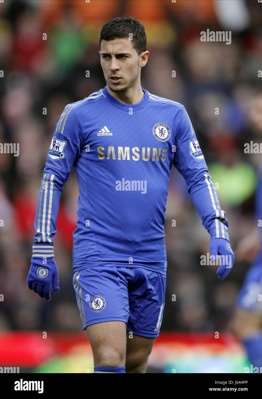 EDIN HAZARD CHELSEA FC THE BRITANNIA STADIUM STOKE-ON-TRENT ENGLAND 12 ...
