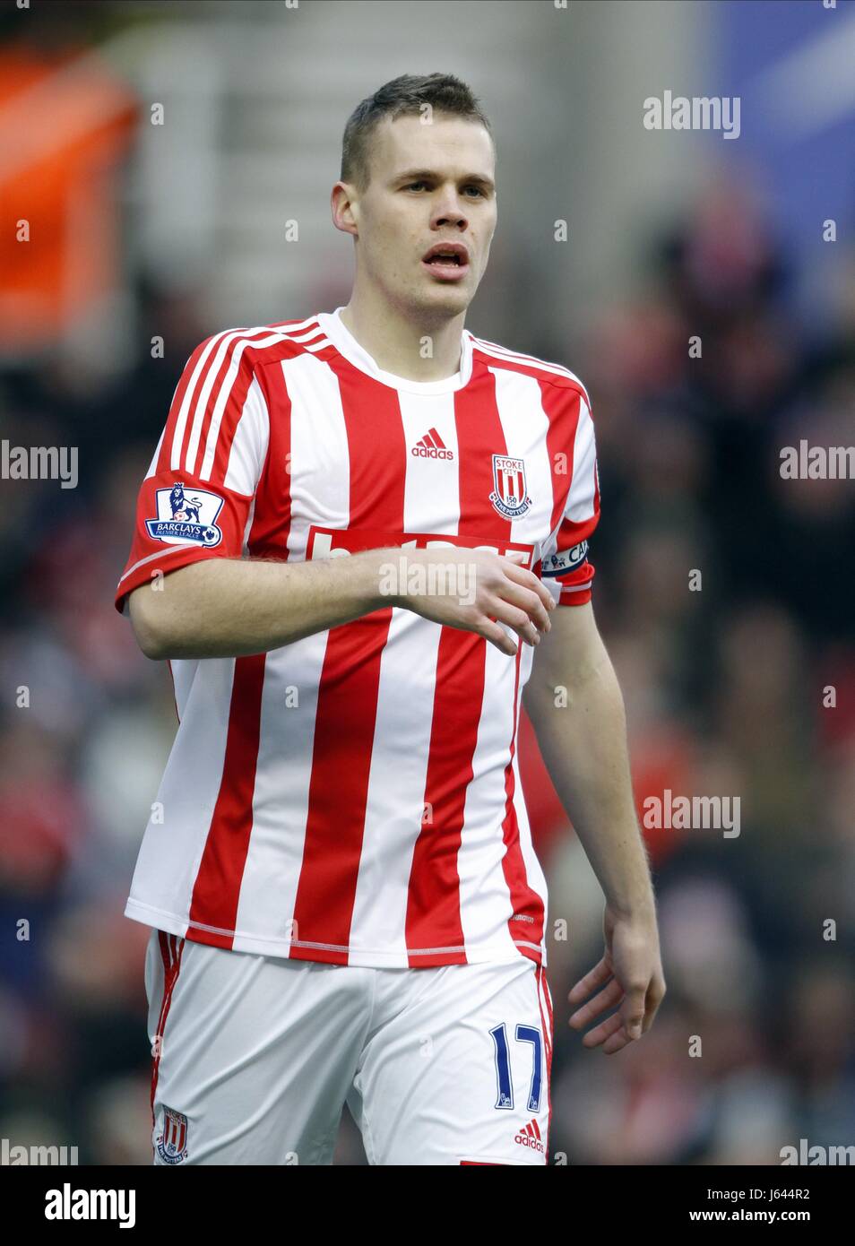 RYAN SHAWCROSS STOKE CITY FC THE BRITANNIA STADIUM STOKE-ON-TRENT ...