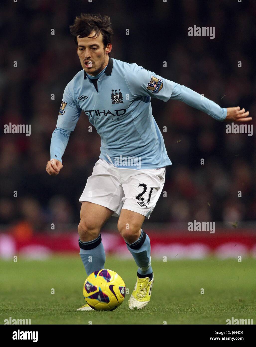 DAVID SILVA MANCHESTER CITY FC LONDON ENGLAND UK 13 January 2013 Stock ...