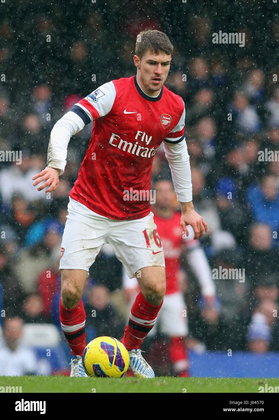 AARON RAMSEY ARSENAL FC LONDON ENGLAND UK 20 January 2013 Stock Photo ...