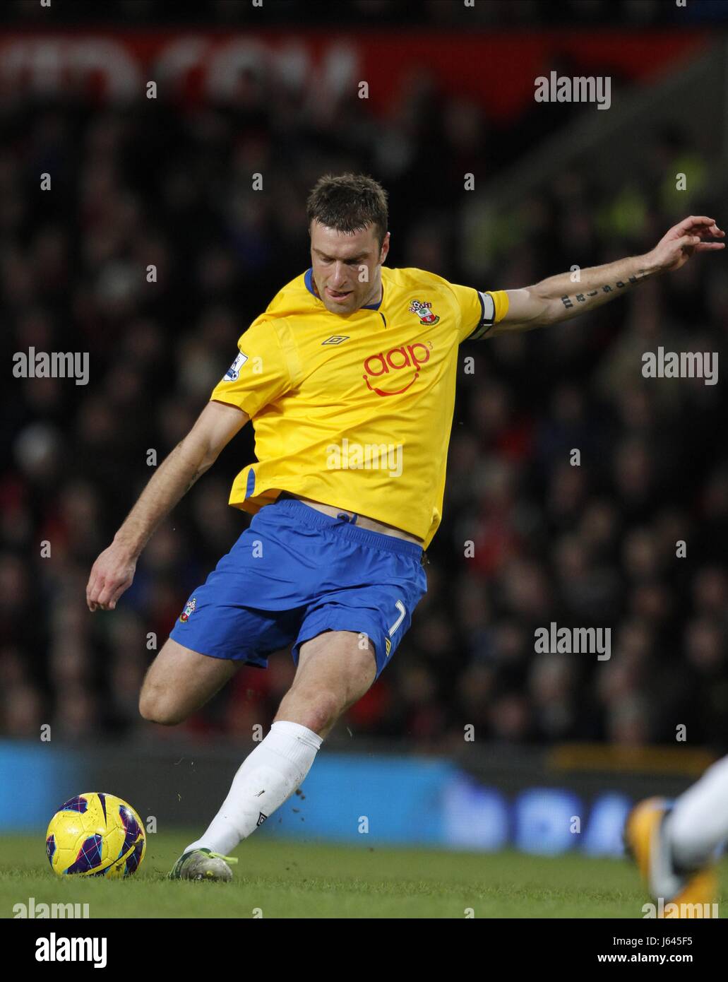 RICKIE LAMBERT SOUTHAMPTON FC OLD TRAFFORD MANCHESTER ENGLAND 30 ...