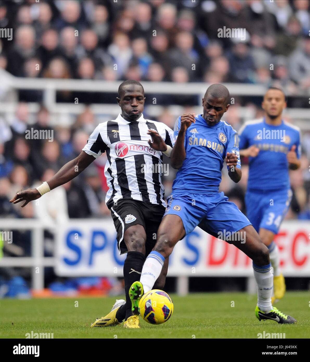 MOUSSA SISSOKO & RAMIRES NEWCASTLE V CHELSEA FC ST JAMES PARK NEWCASTLE ...