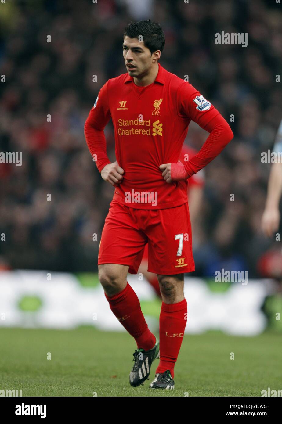 LUIS SUAREZ LIVERPOOL FC ETIHAD STADIUM MANCHESTER ENGLAND 03 February ...