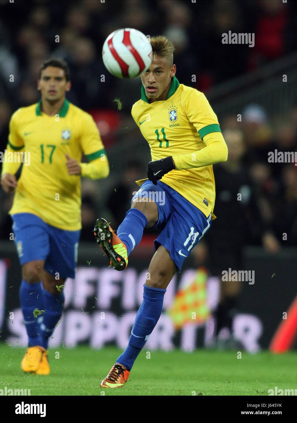 NEYMAR ENGLAND V BRAZIL LONDON ENGLAND UK 06 February 2013 Stock Photo ...