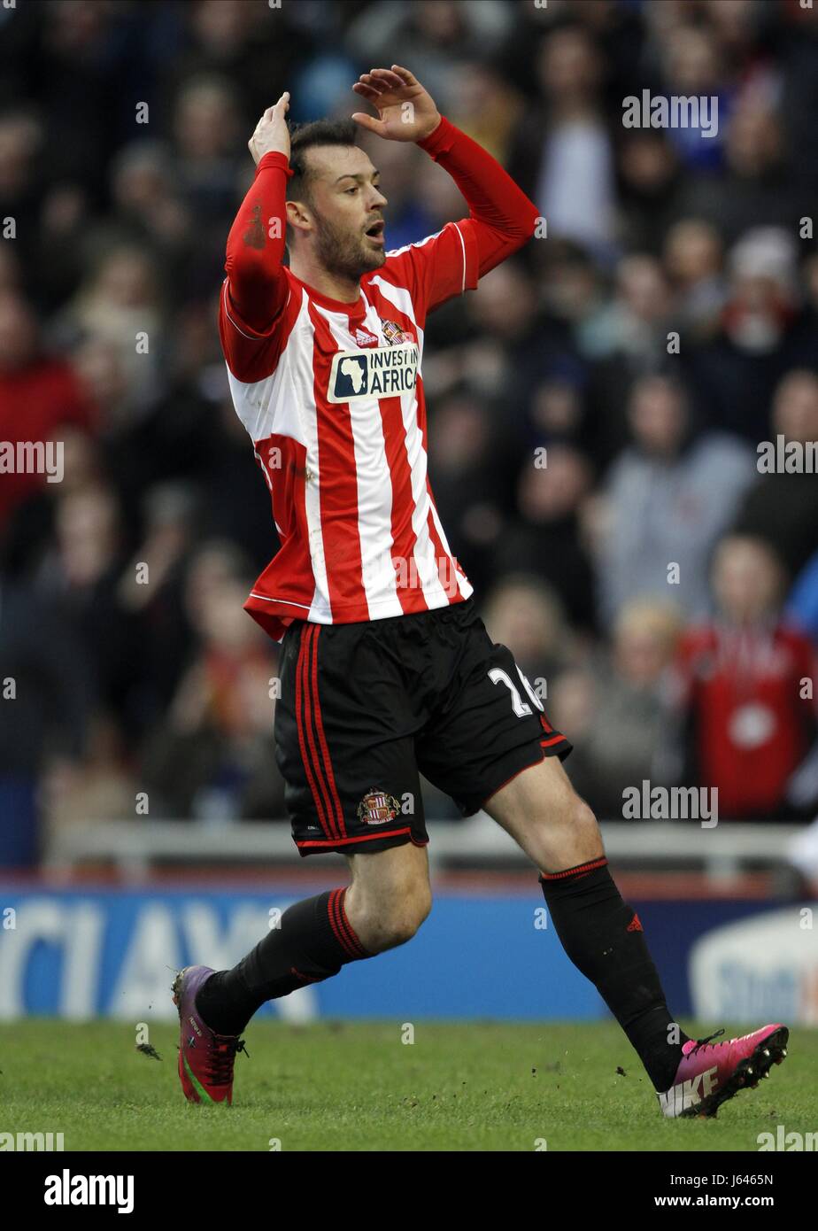 STEVEN FLETCHER SUNDERLAND FC STADIUM OF LIGHT SUNDERLAND ENGLAND 09 ...