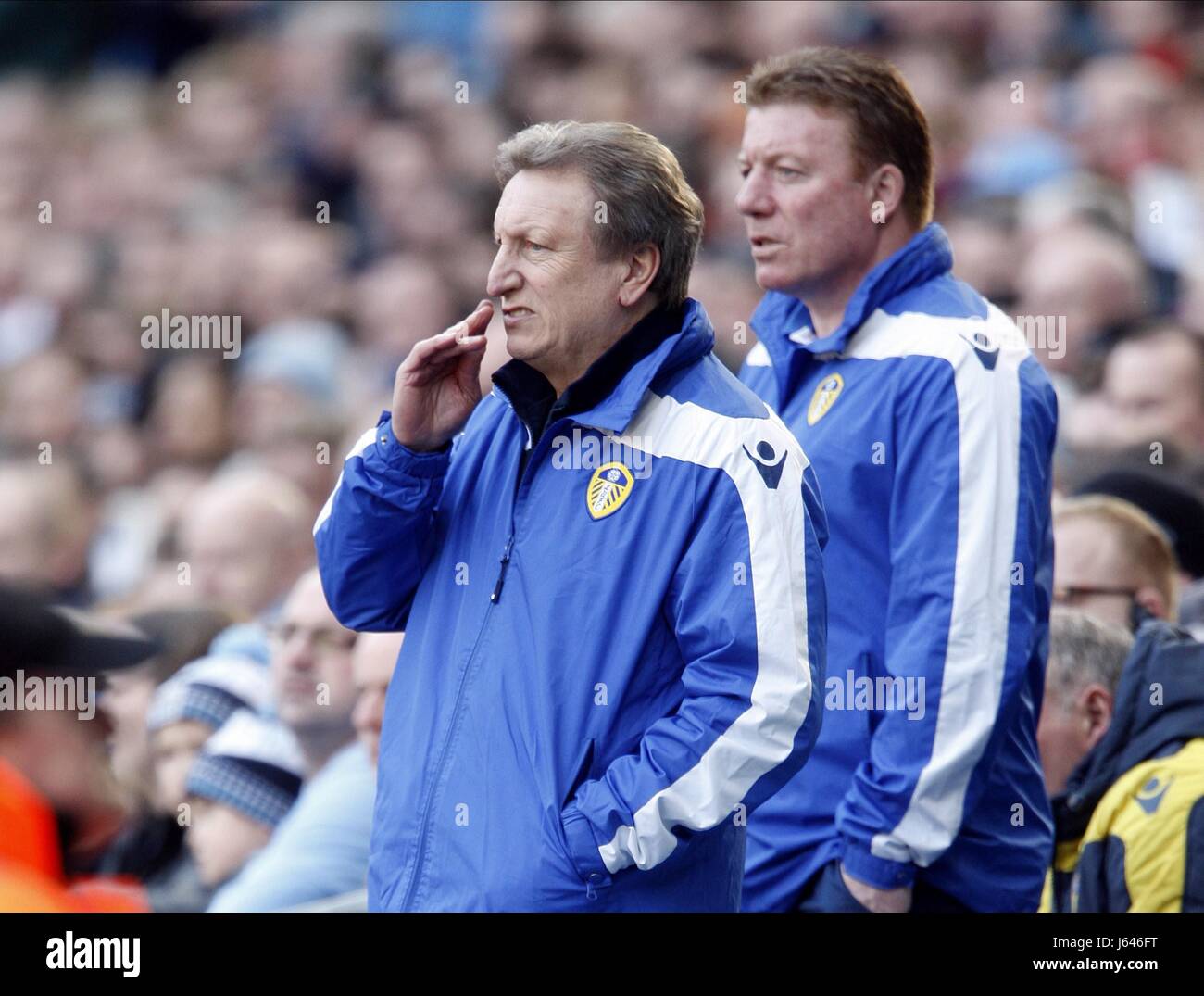 NEIL WARNOCK LEEDS UNITED MAN MANCHESTER CITY V LEEDS UNITED ETIHAD ...