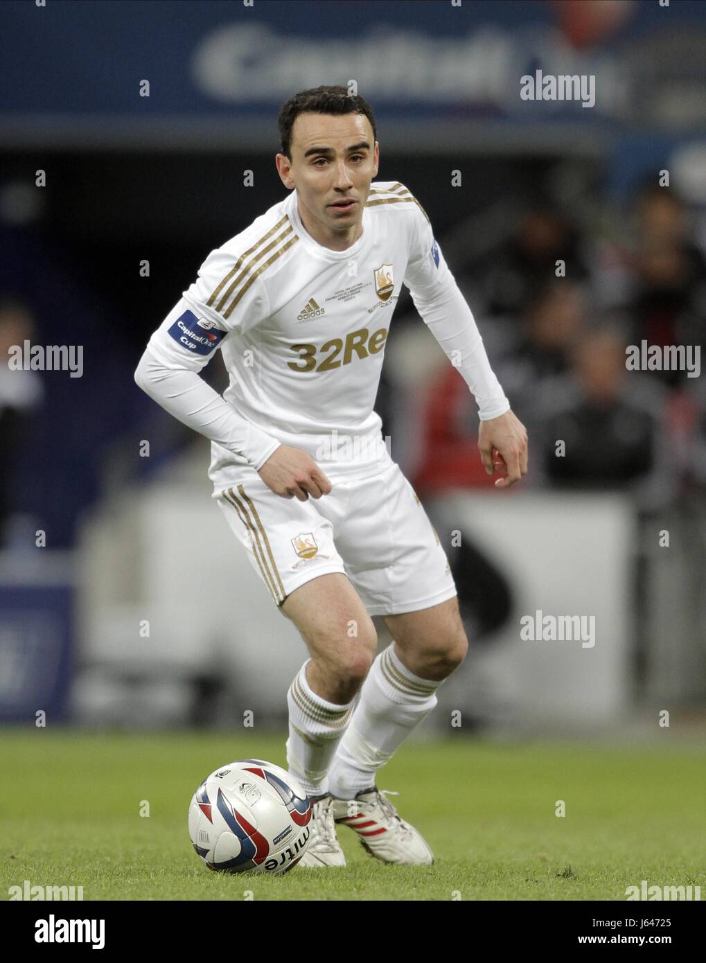 LEON BRITTON SWANSEA CITY FC WEMBLEY STADIUM LONDON ENGLAND 24 February ...