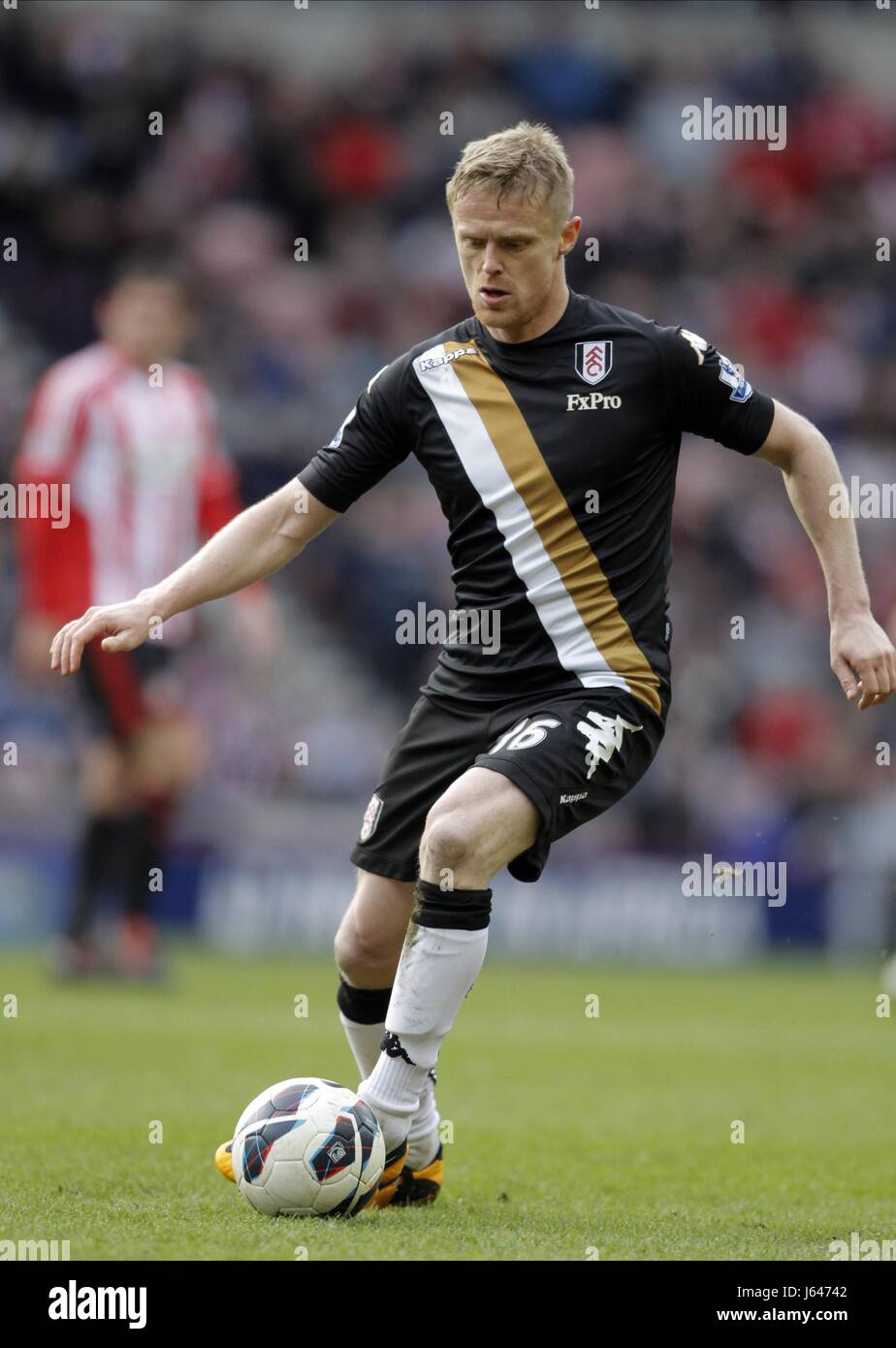 DAMIEN DUFF FULHAM FC STADIUM OF LIGHT SUNDERLAND ENGLAND 02 March 2013 ...