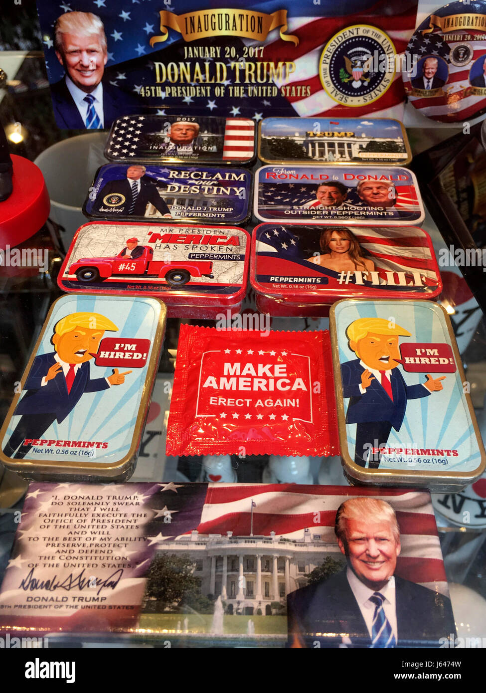 Objets Donald Trump vendus sur Time Square, NY *** Items with Donald ...
