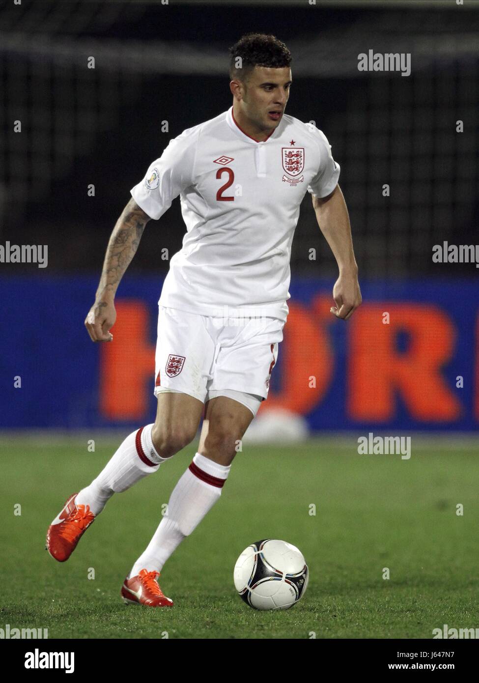 KYLE WALKER ENGLAND SERRAVALLE STADIUM SERRAVALLE SAN MARINO 22 March ...