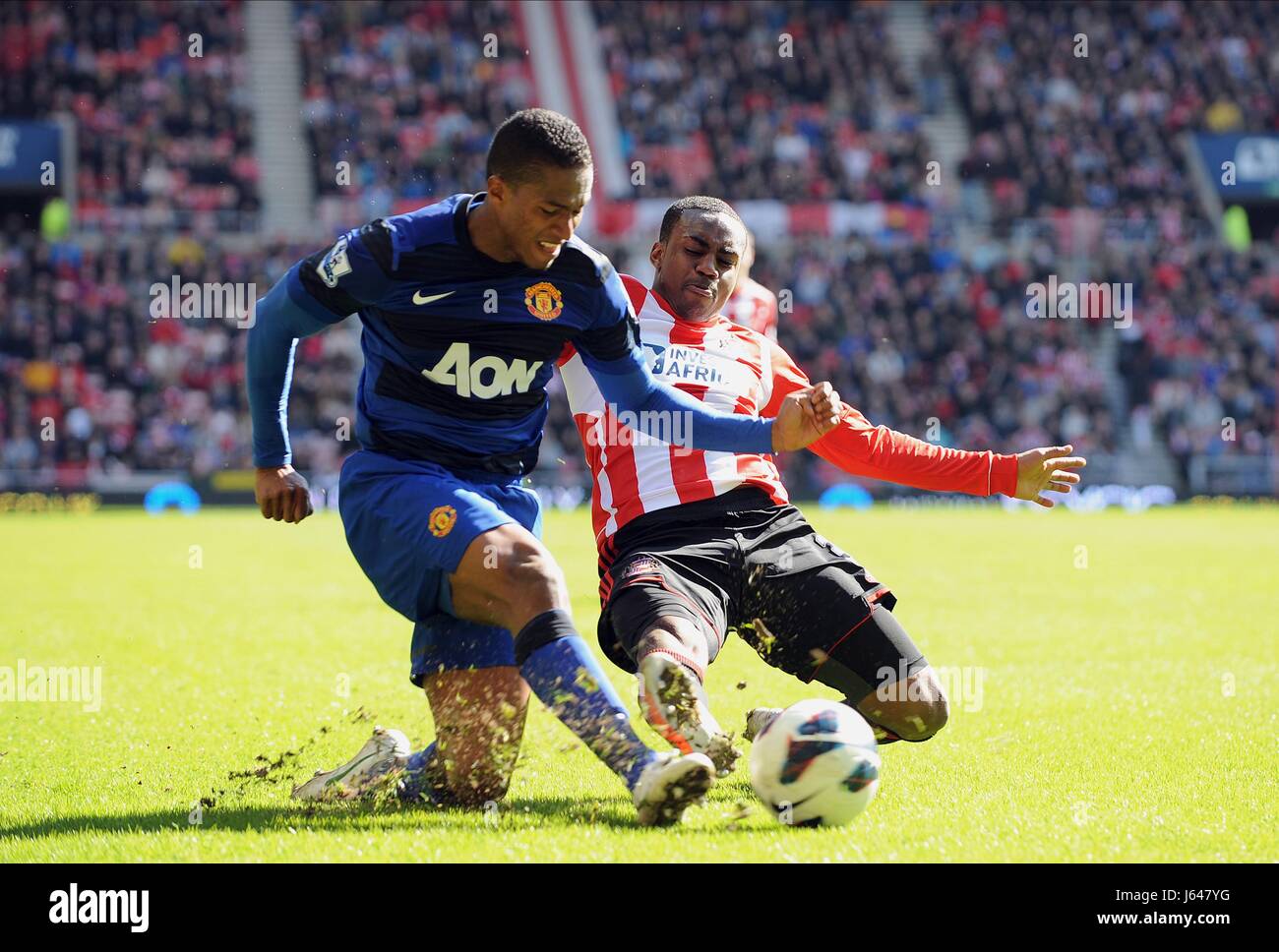 LUIS ANTONIO VALENCIA & DANNY SUNDERLAND V MANCHESTER UNITED STADIUM OF ...