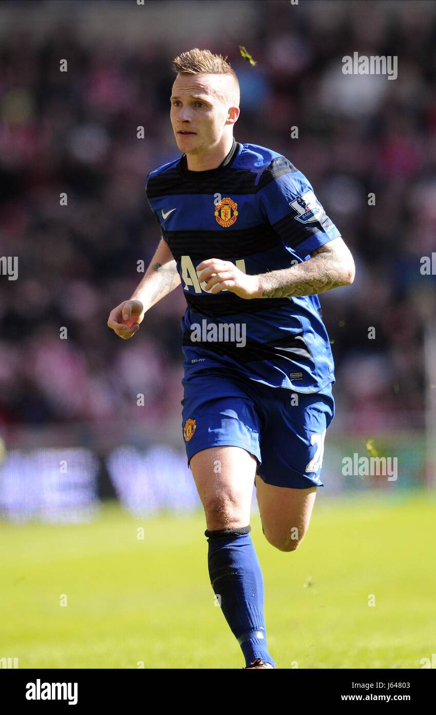 ALEX BUTTNER MANCHESTER UNITED FC STADIUM OF LIGHT SUNDERLAND ENGLAND ...