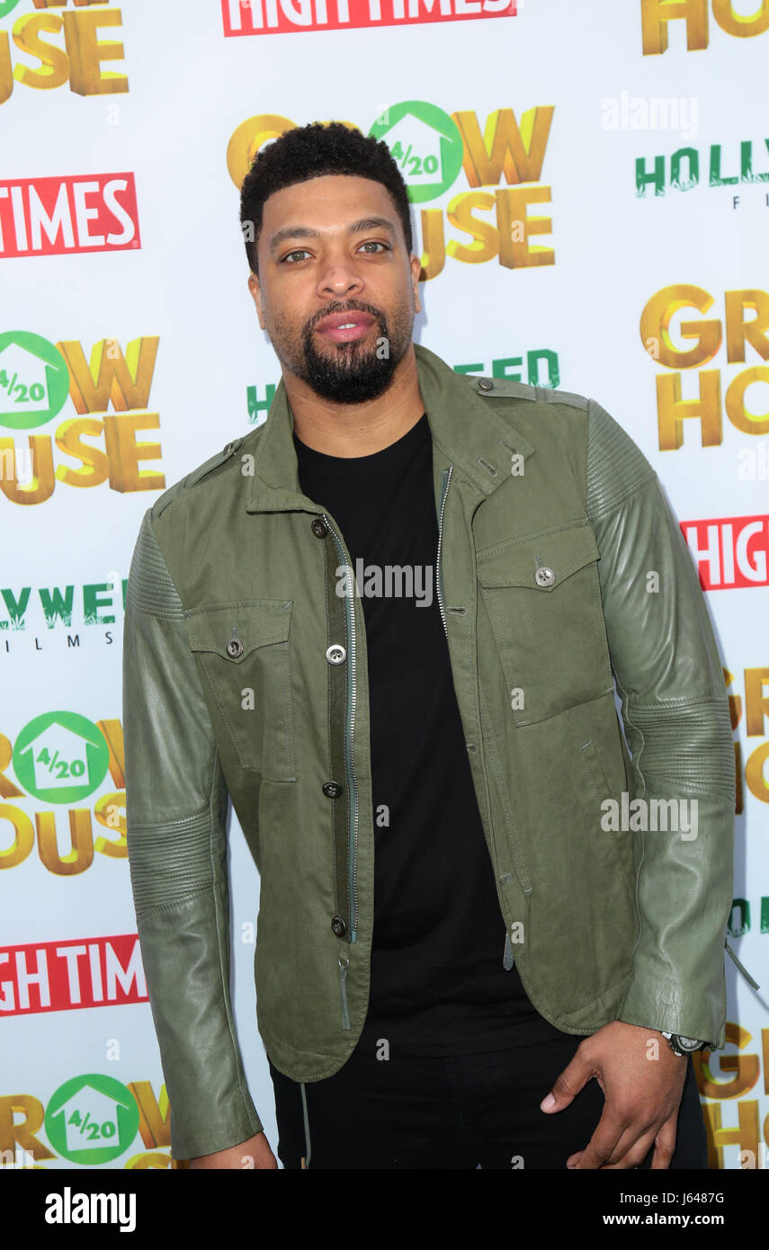 DeRay Davis attending the World Premiere of 'Grow House' at the Regency ...